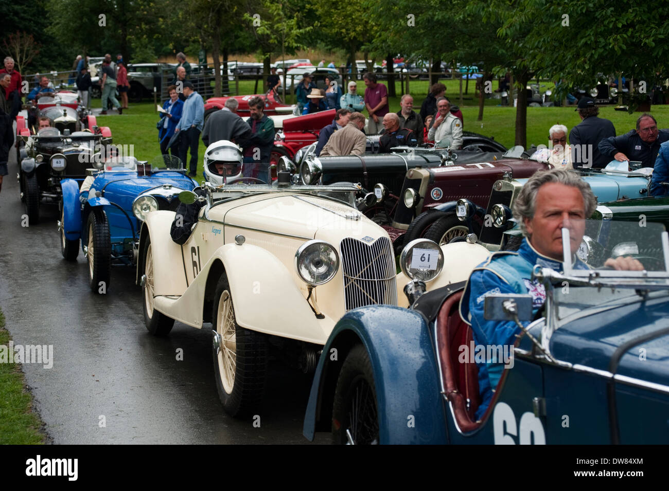 Nicholas Rees in a Riley Sprite and Doug Marr in a Riley Sprite Replica ...