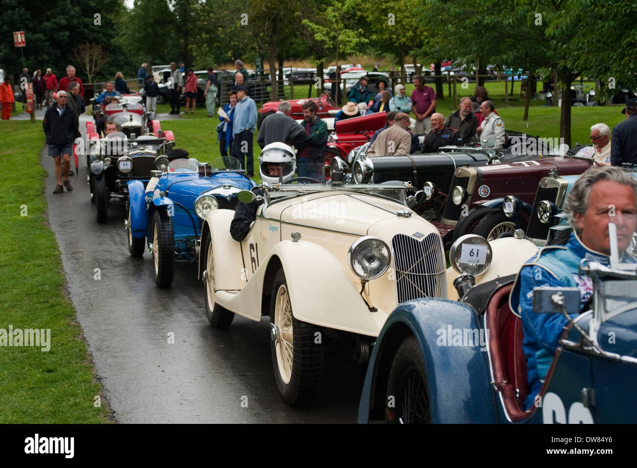 Nicholas Rees in a Riley Sprite and Doug Marr in a Riley Sprite Replica ...
