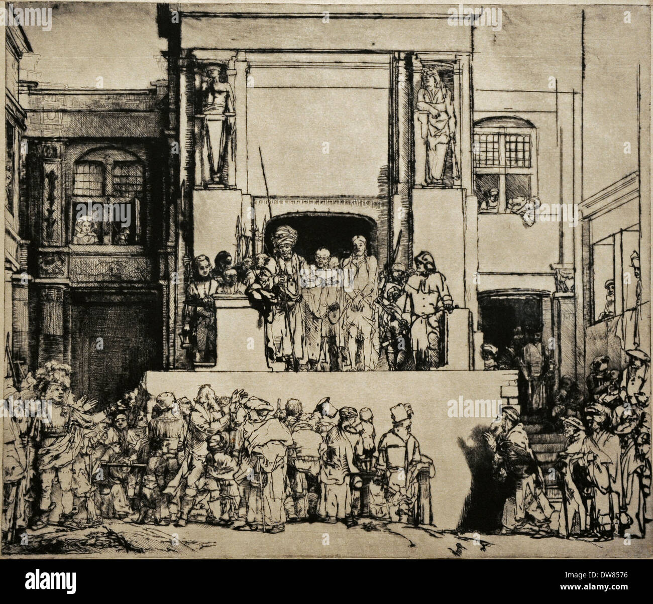 Rembrandt Etching Jesus