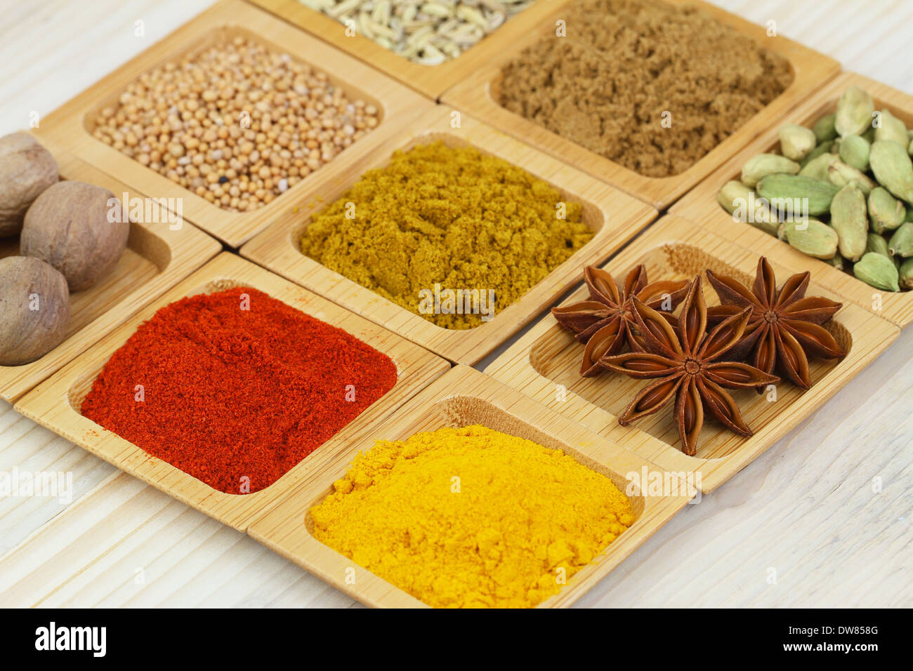 Indian spices hi-res stock photography and images - Alamy