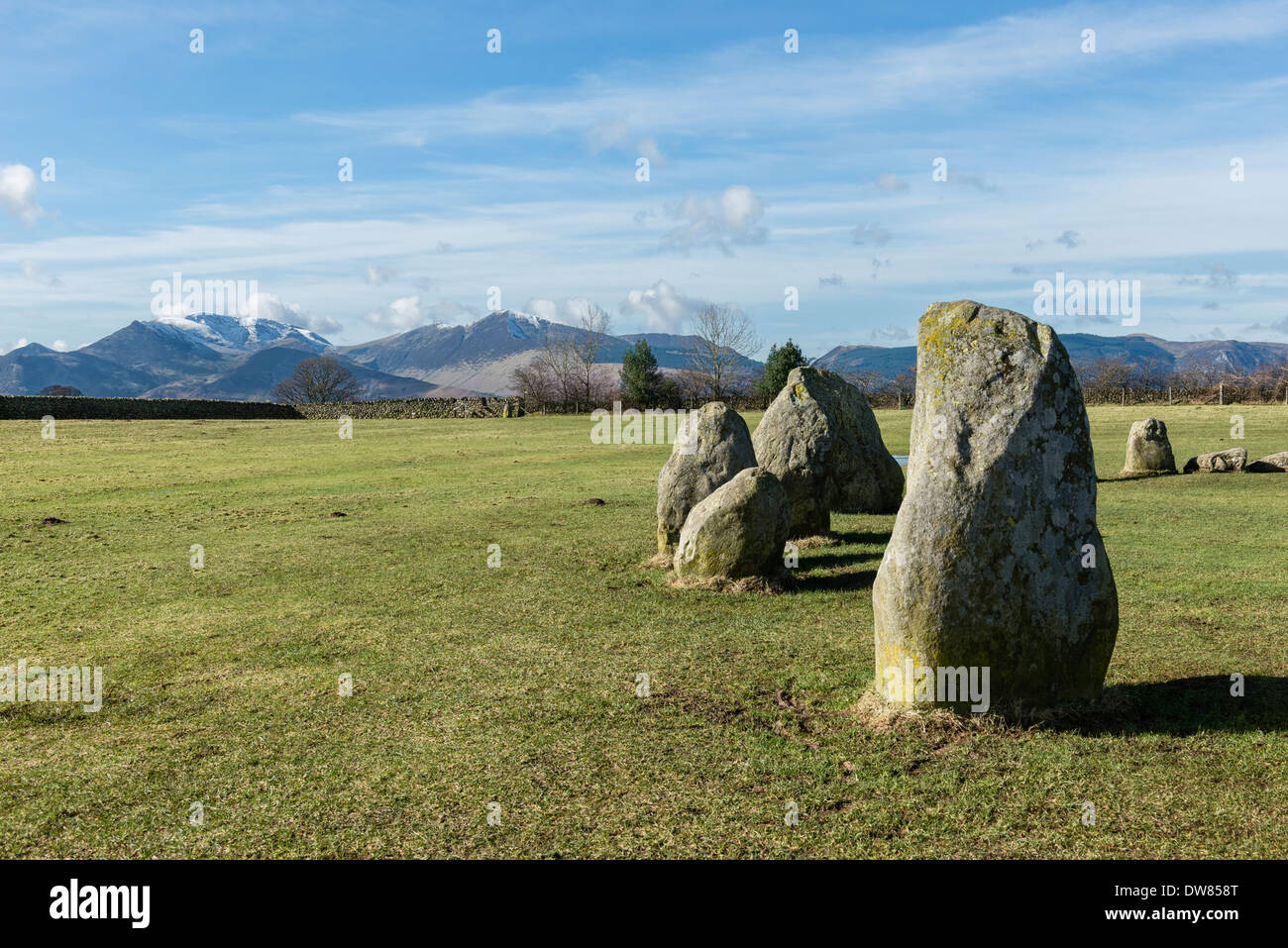 Neolithic castlerigg standing stone hi-res stock photography and images ...