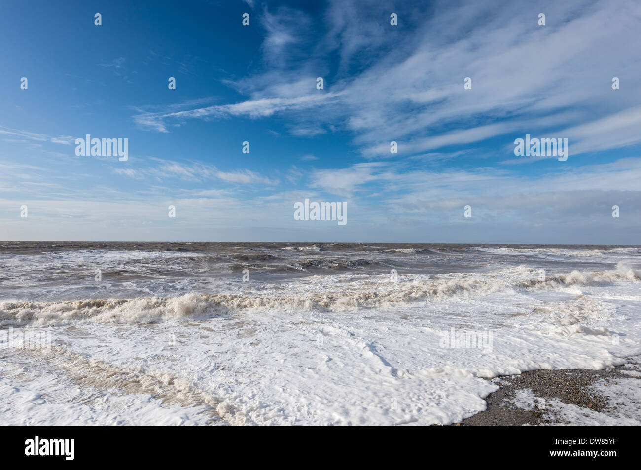 The Irish Sea as the tide is turning Stock Photo - Alamy