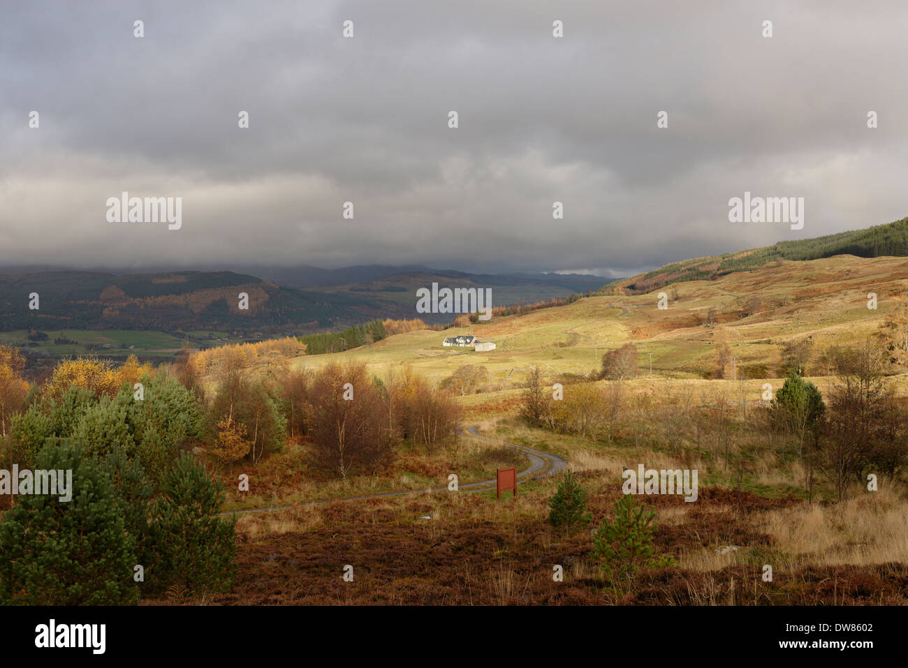 Scottish Highlands: Perthshire: Looking North East along the Tay Valley ...