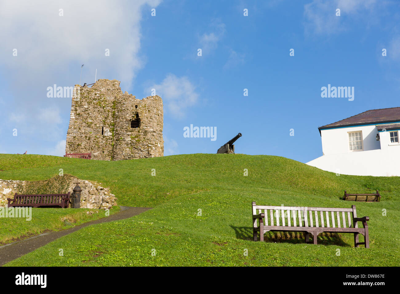 Tenby Pembrokeshire Wales historic Welsh town on west side of ...