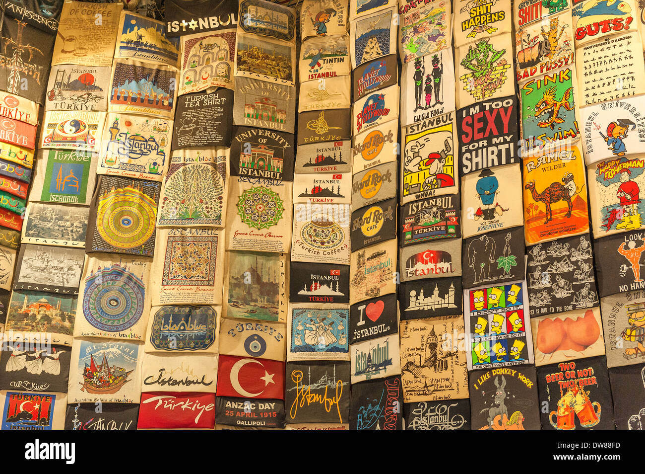 Grand bazaar, Textile market, Istanbul, Turkey Stock Photo - Alamy