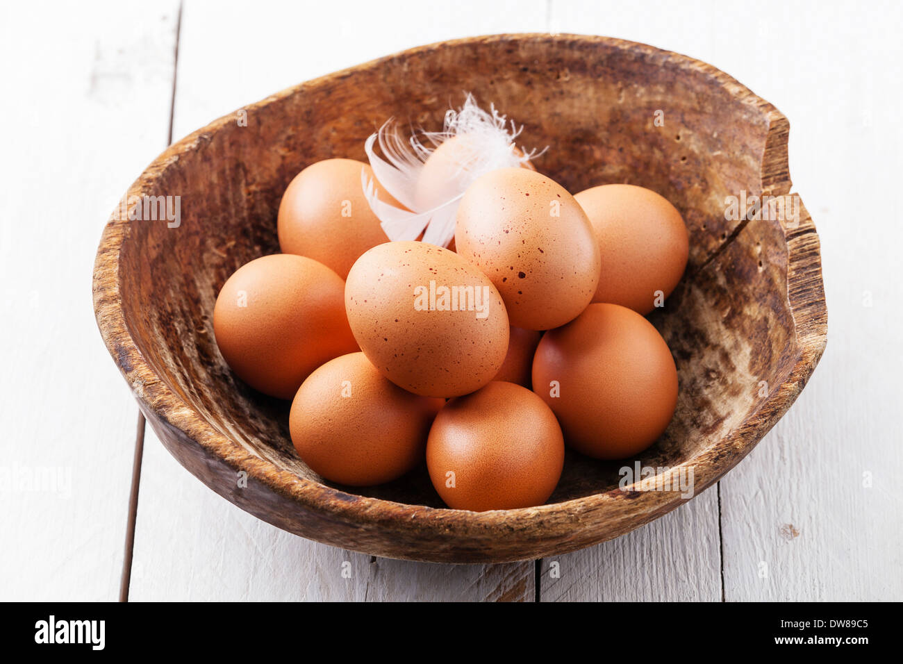 Vintage chicken eggs hi-res stock photography and images - Alamy