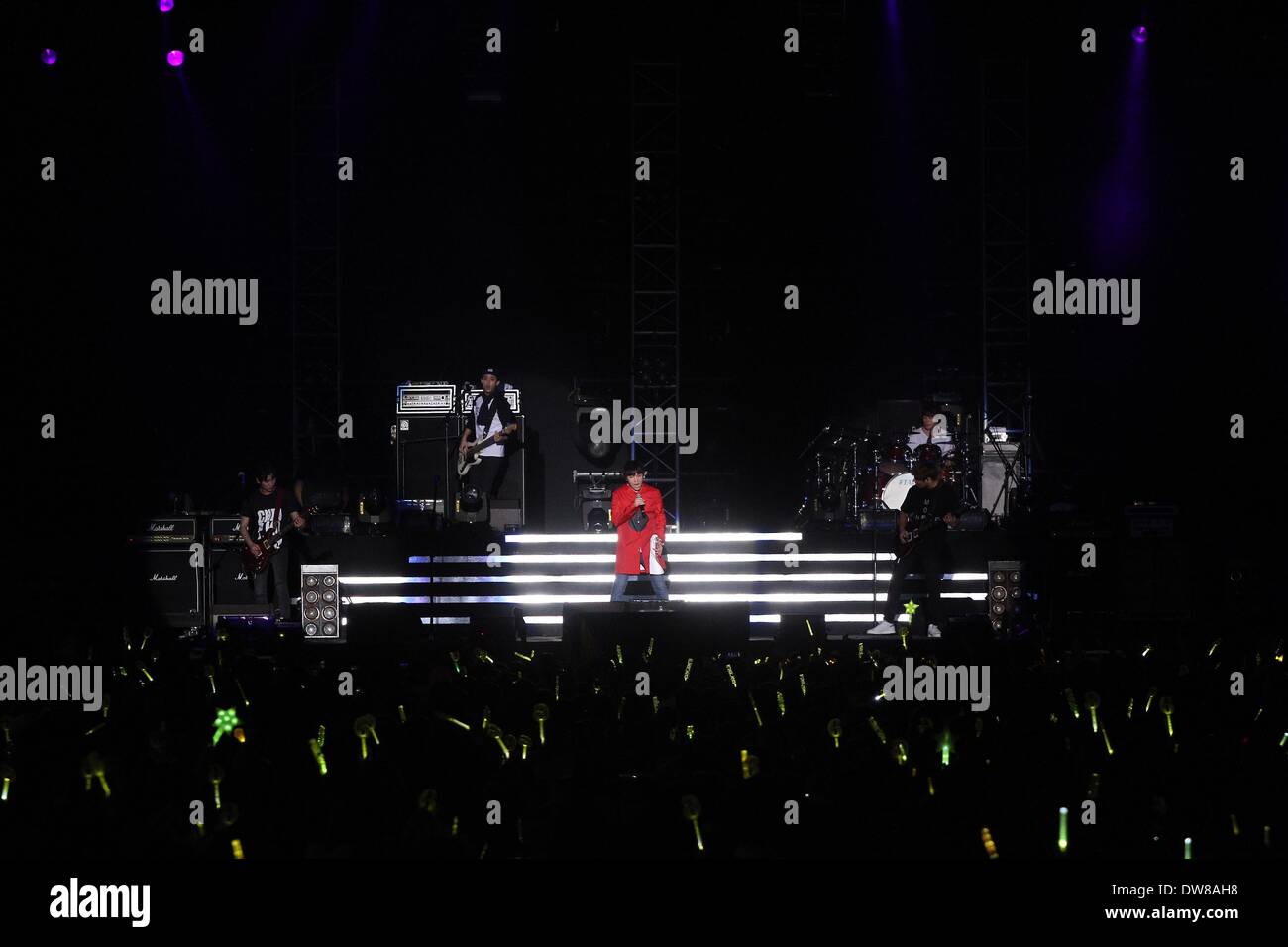 Taipei, China. 28th Feb, 2014. South Korean boy band FTISLAND perform ...