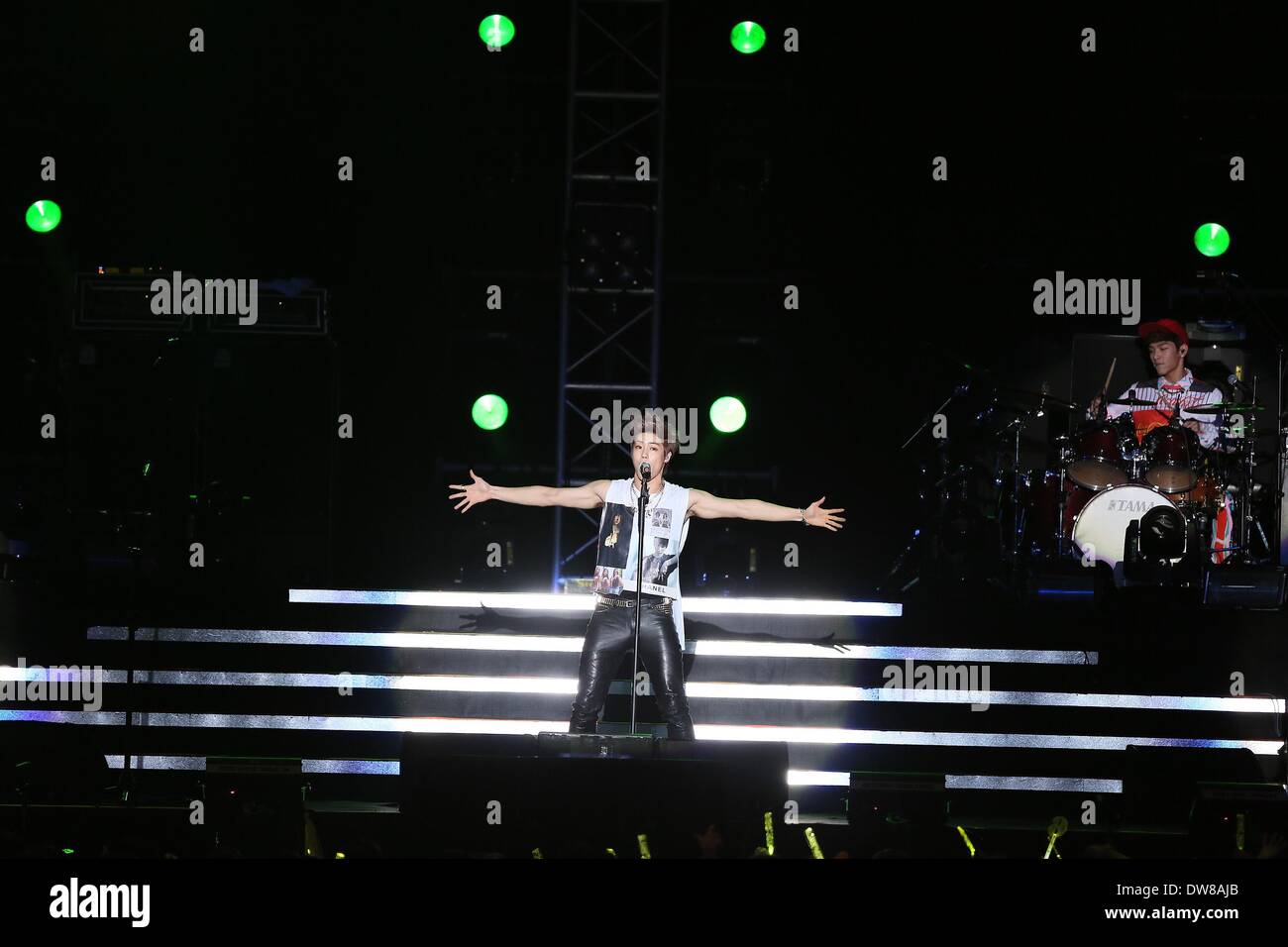 Taipei, China. 28th Feb, 2014. South Korean boy band FTISLAND perform ...