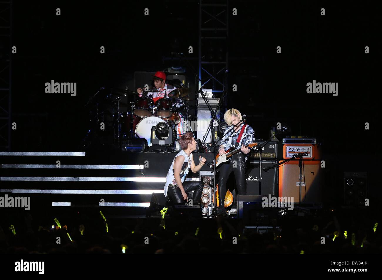 Taipei, China. 28th Feb, 2014. South Korean boy band FTISLAND perform ...