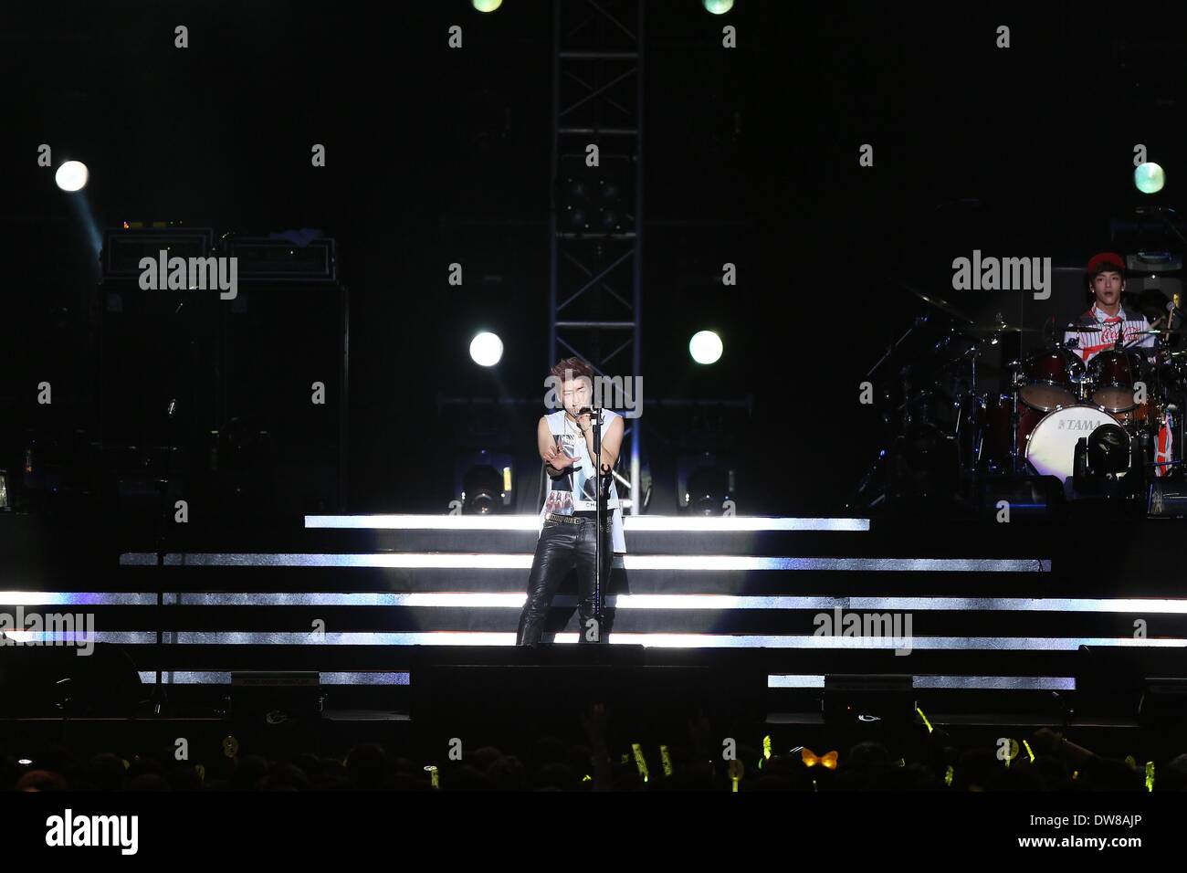 Taipei, China. 28th Feb, 2014. South Korean boy band FTISLAND perform ...