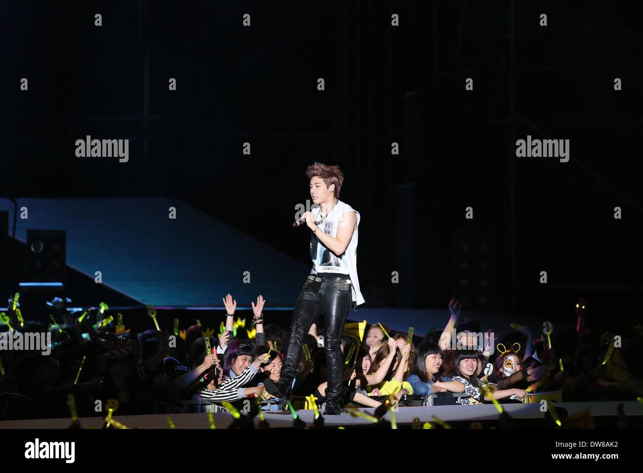 Taipei, China. 28th Feb, 2014. South Korean boy band FTISLAND perform ...