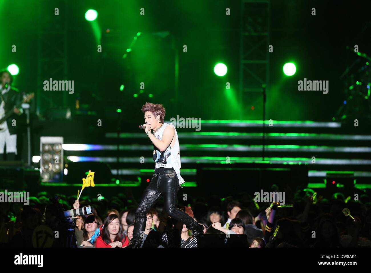 Taipei, China. 28th Feb, 2014. South Korean boy band FTISLAND perform ...