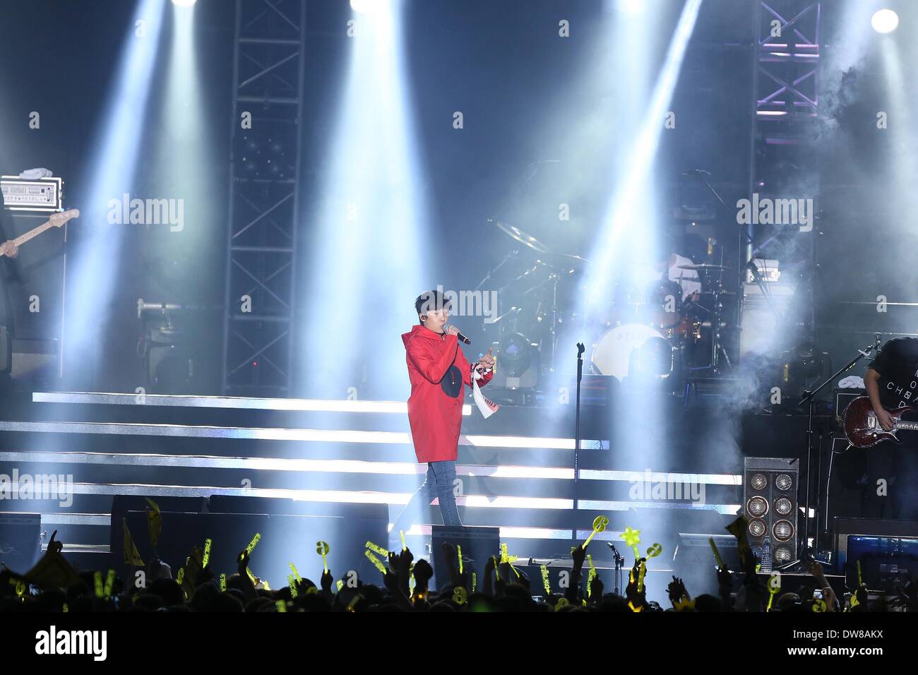 Taipei, China. 28th Feb, 2014. South Korean boy band FTISLAND perform ...