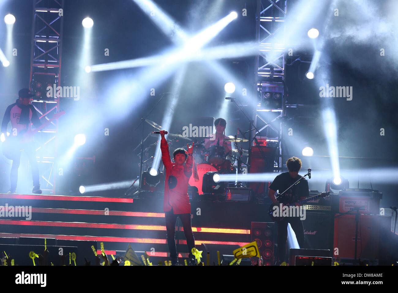 Taipei, China. 28th Feb, 2014. South Korean boy band FTISLAND perform ...