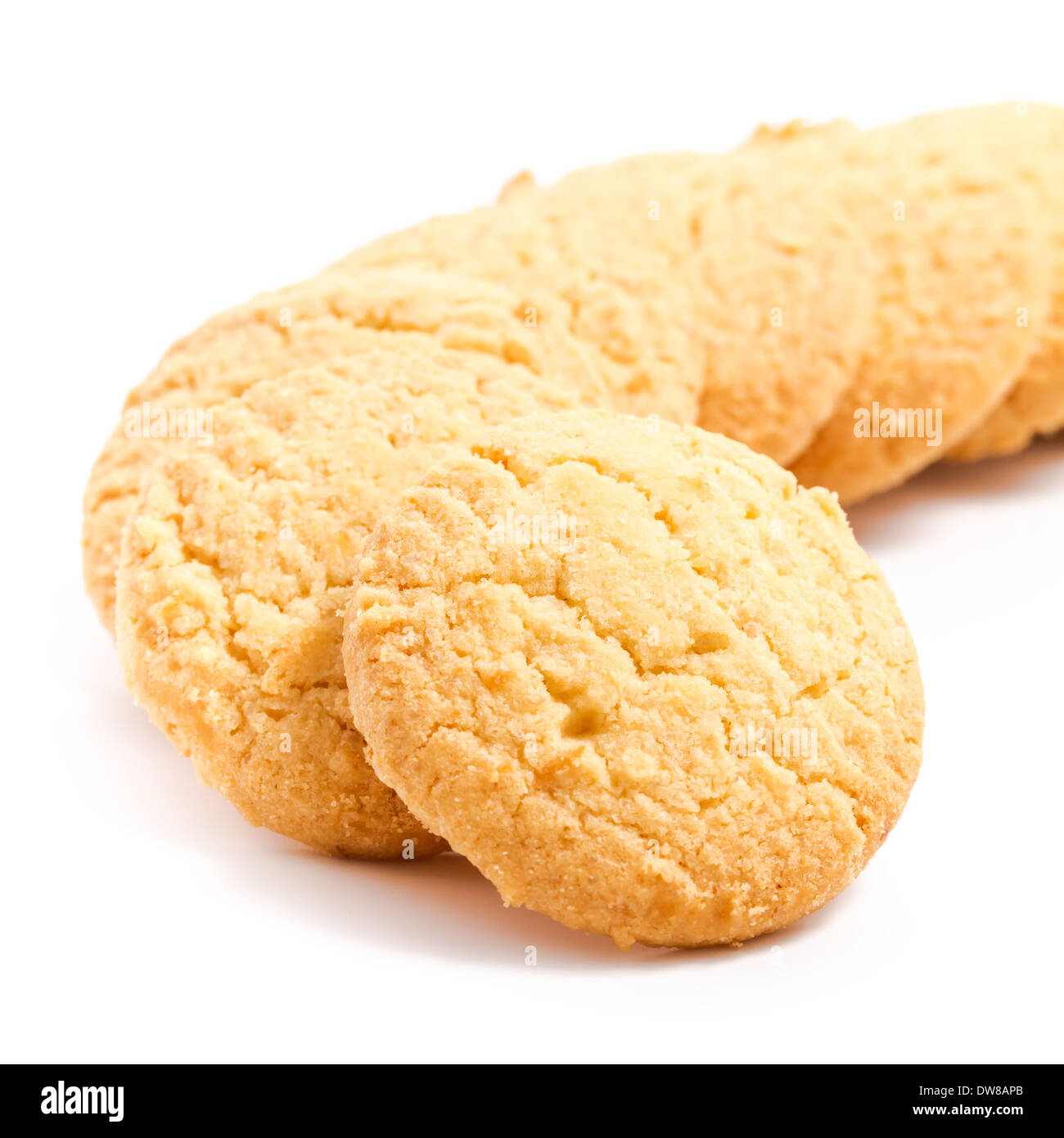Milk cookies isolated on white background, studio isolated Stock Photo ...