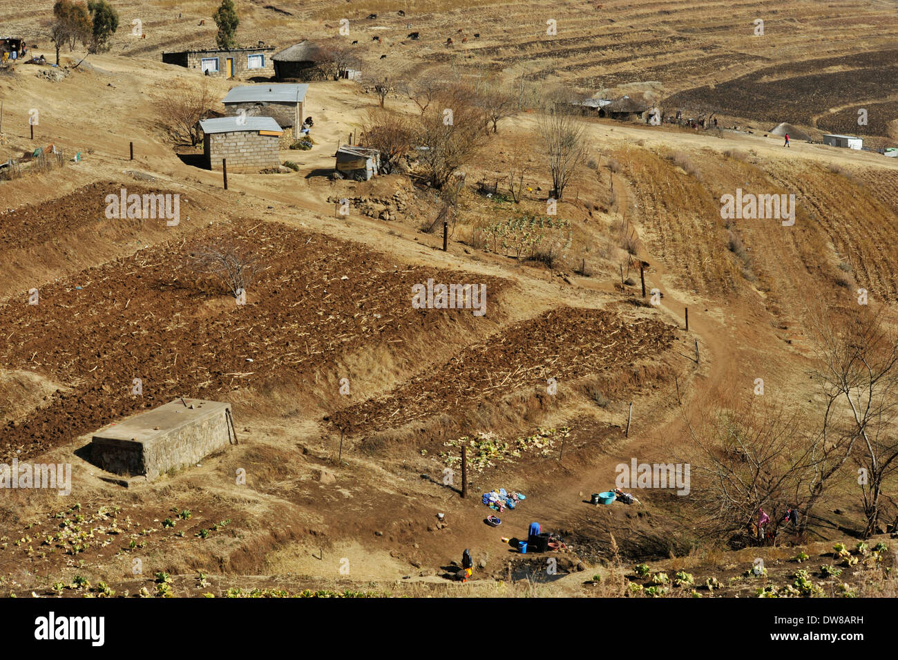 Basotho Lesotho Basotho Village High Resolution Stock Photography and ...
