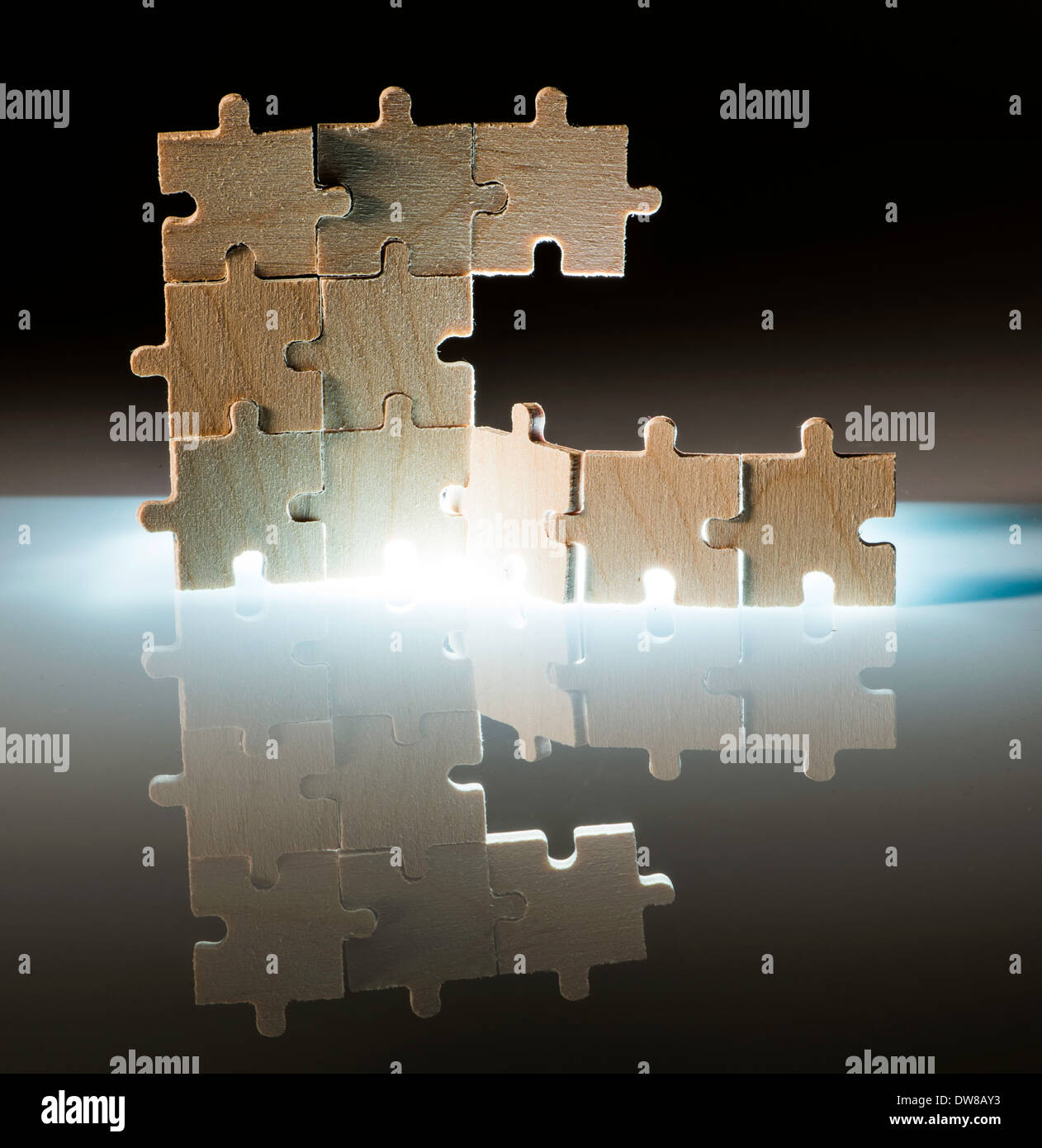Stacked puzzle pieces hi-res stock photography and images - Alamy