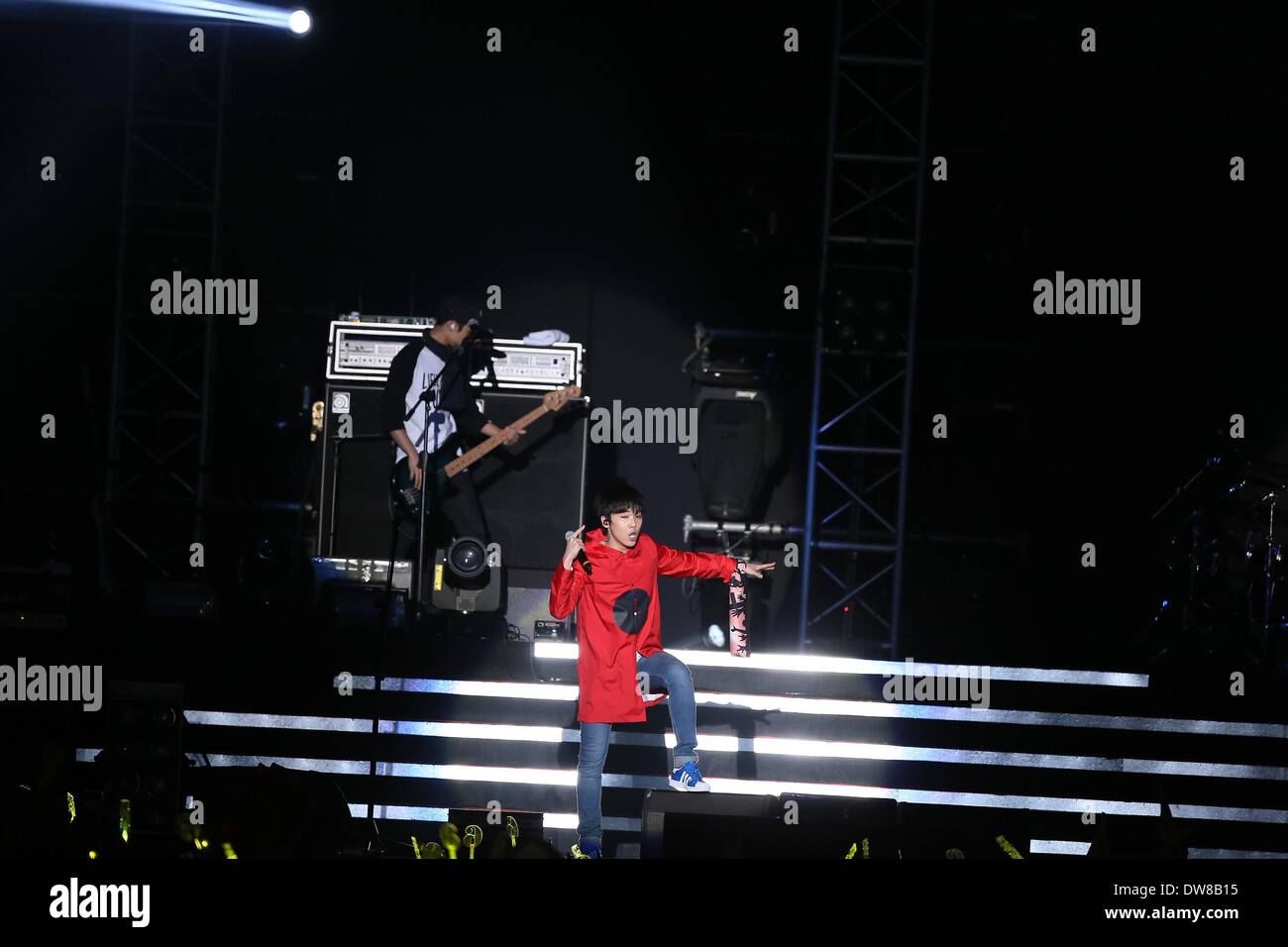 Taipei, China. 28th Feb, 2014. South Korean boy band FTISLAND perform ...