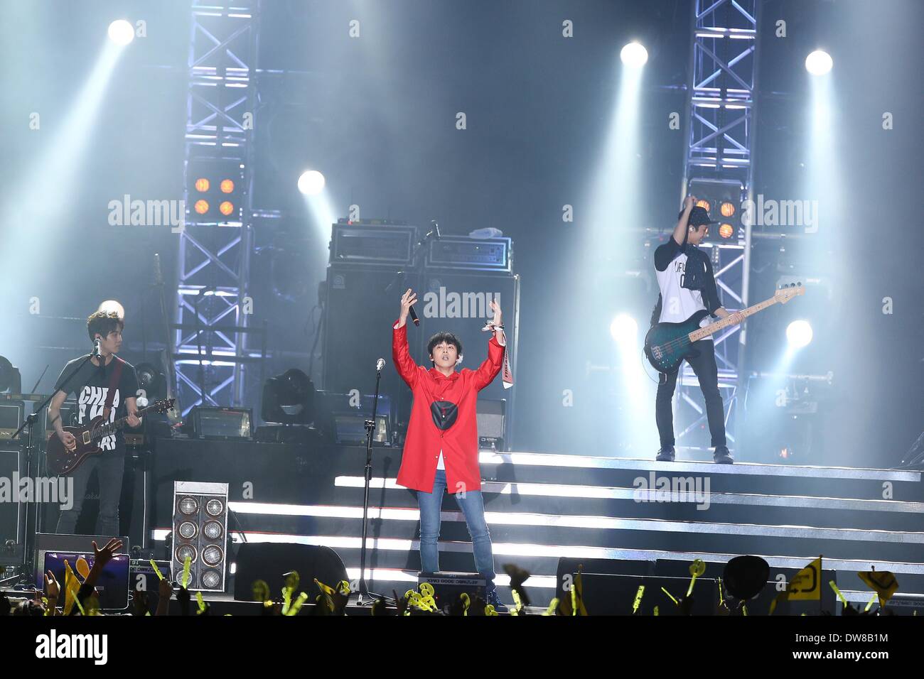 Taipei, China. 28th Feb, 2014. South Korean boy band FTISLAND perform ...