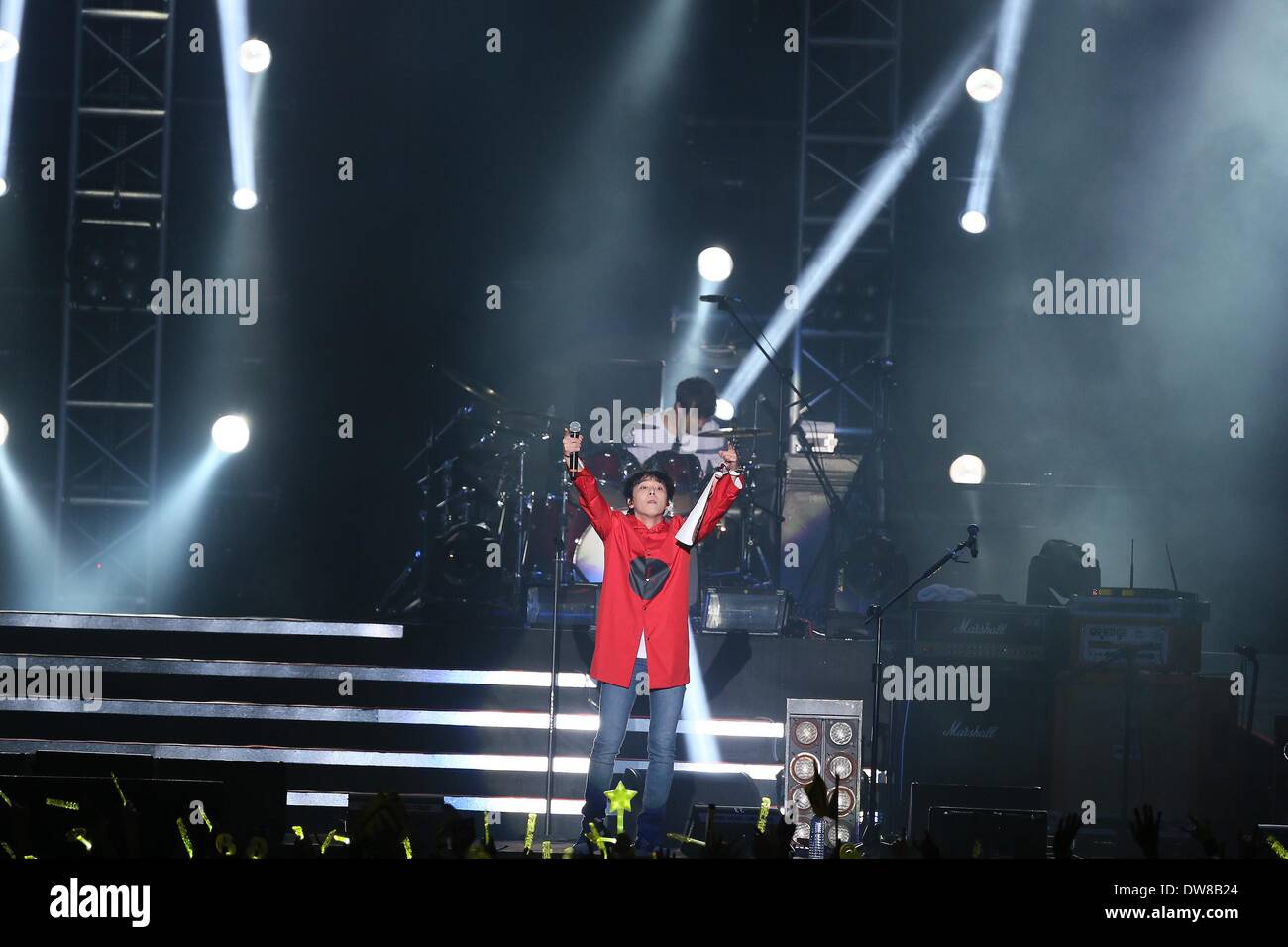 Taipei, China. 28th Feb, 2014. South Korean boy band FTISLAND perform ...