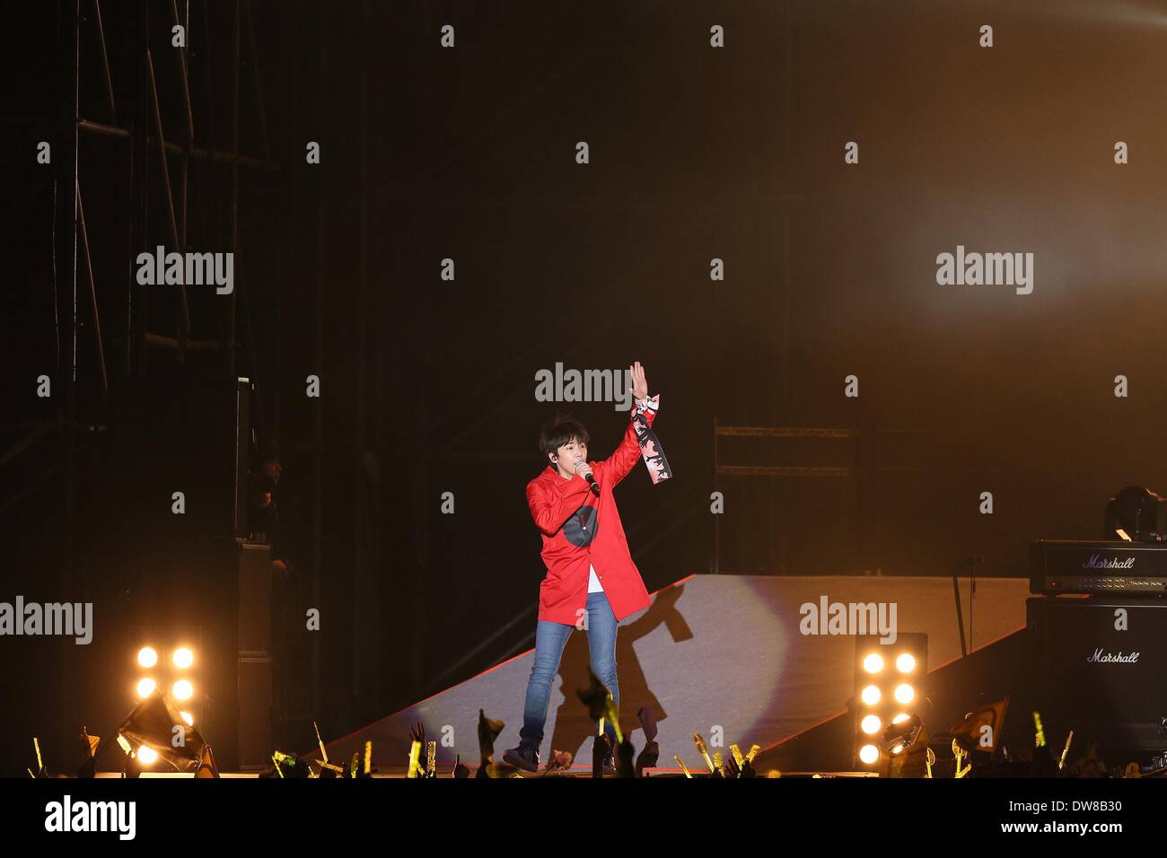 Taipei, China. 28th Feb, 2014. South Korean boy band FTISLAND perform ...