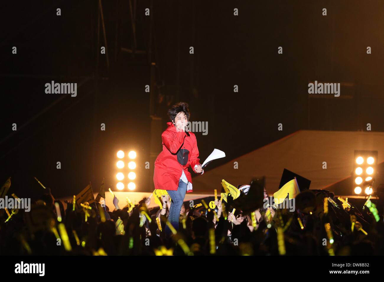 Taipei, China. 28th Feb, 2014. South Korean boy band FTISLAND perform ...