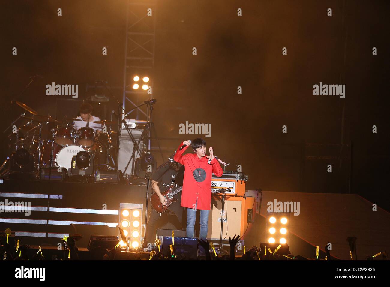 Taipei, China. 28th Feb, 2014. South Korean boy band FTISLAND perform ...