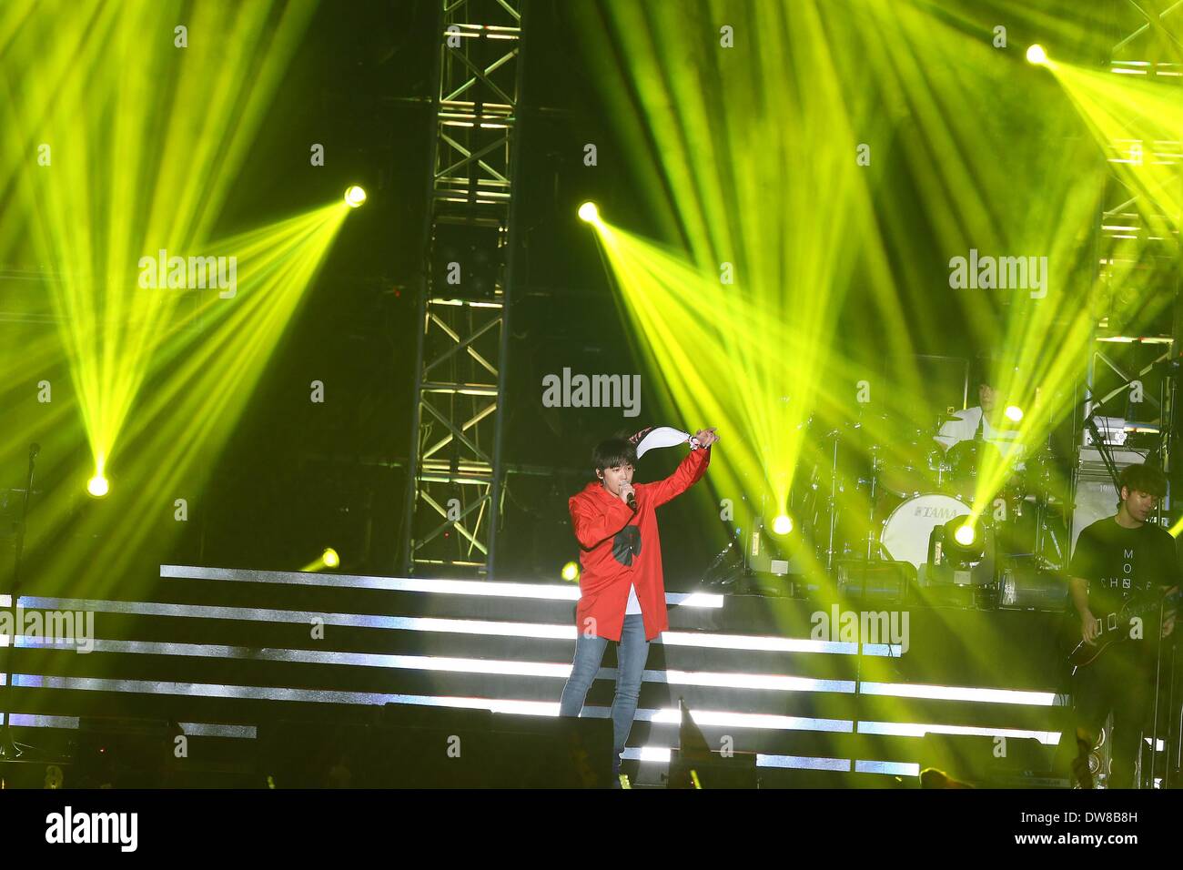 Taipei, China. 28th Feb, 2014. South Korean boy band FTISLAND perform ...