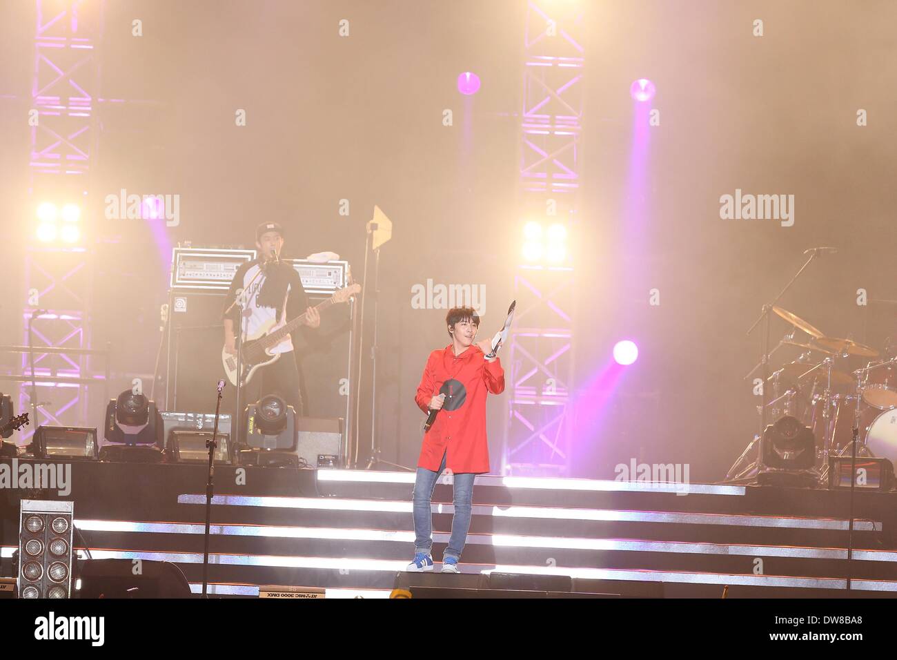Taipei, China. 28th Feb, 2014. South Korean boy band FTISLAND perform ...