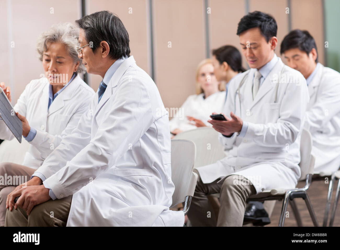 Medical workers waiting for meeting Stock Photo - Alamy