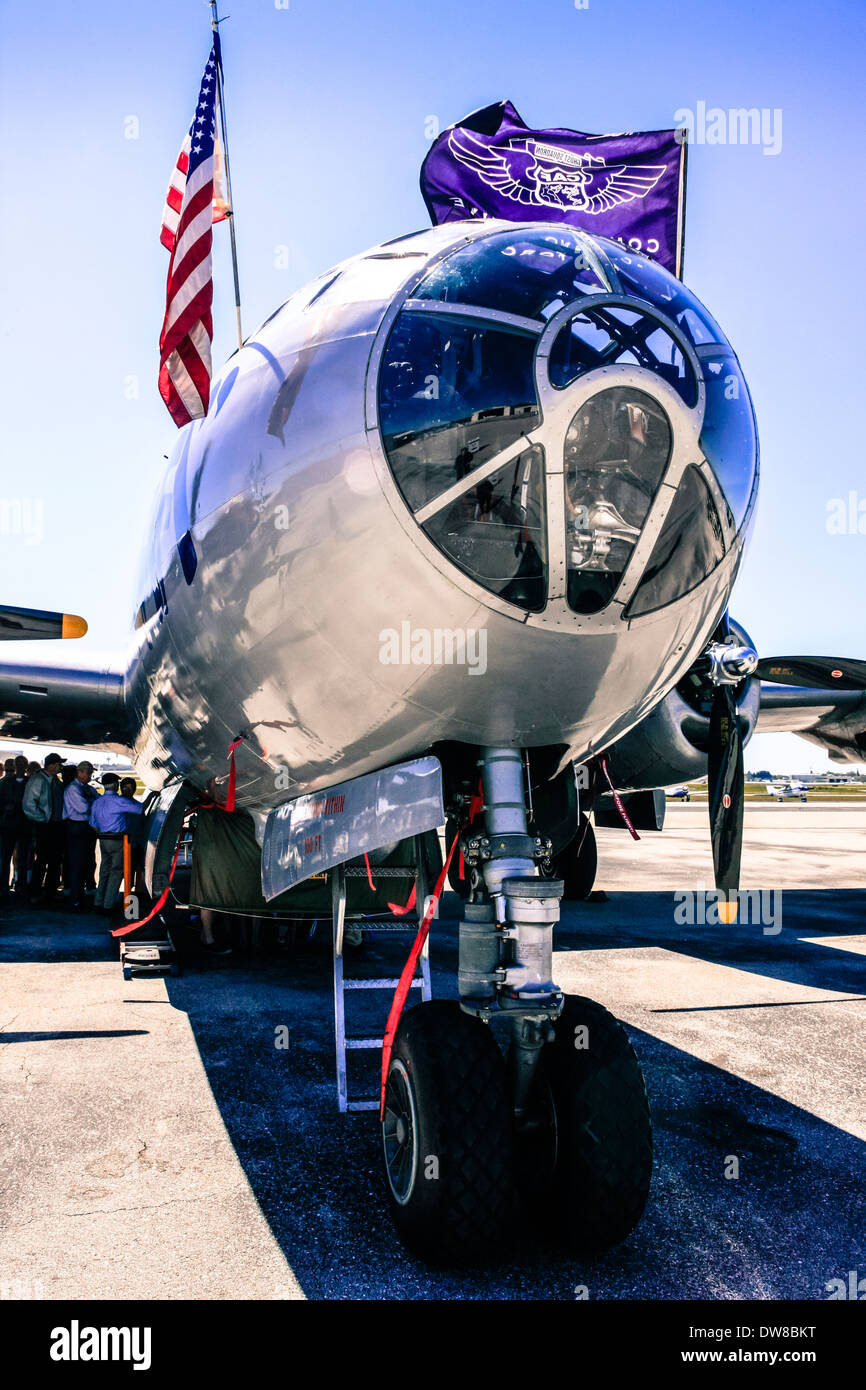 Cockpit boeing b 29 superfortress plane hi-res stock photography and ...