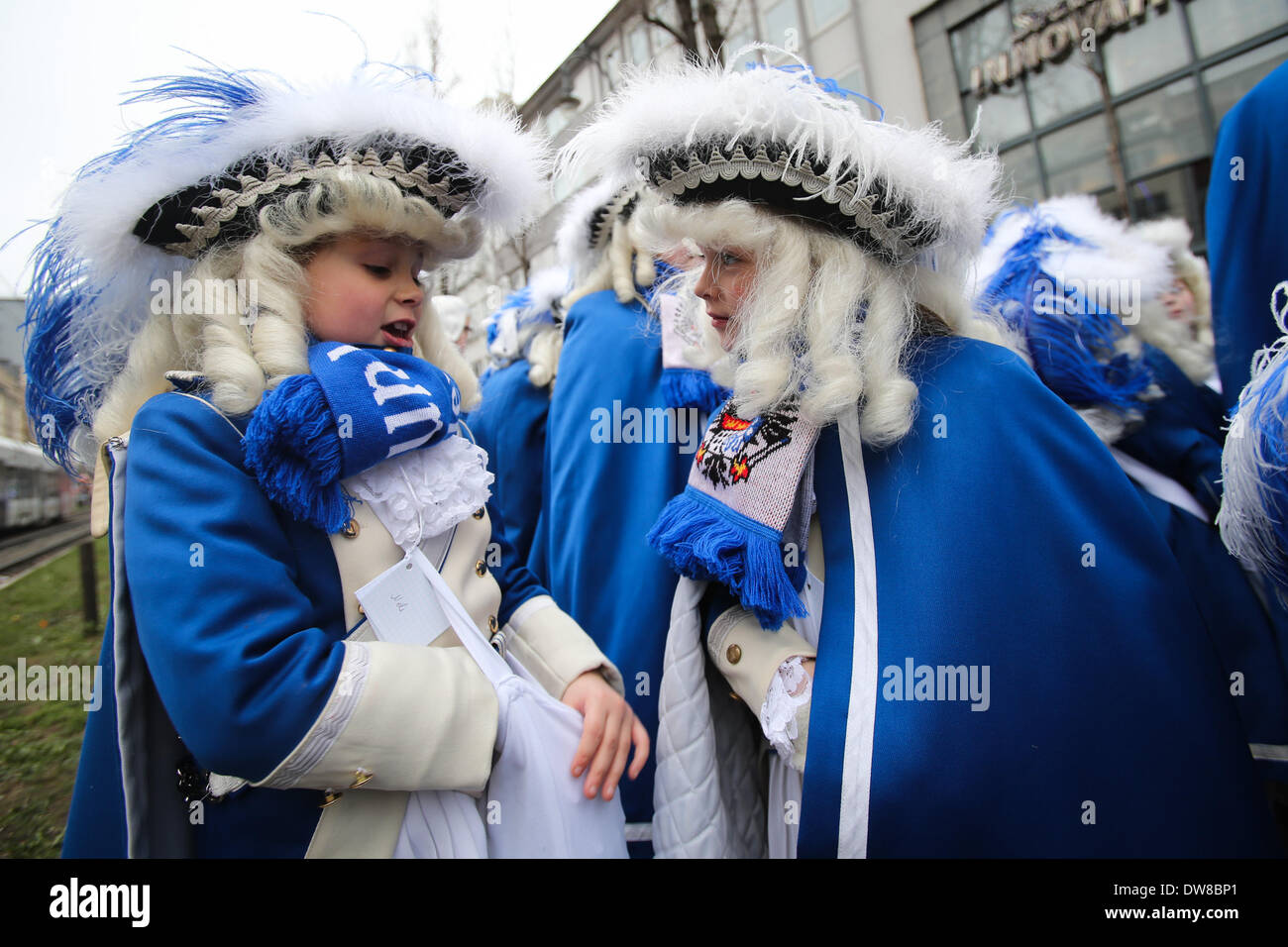 Cologne, Germany. 3rd Mar, 2014. Children in traditional costumes ...