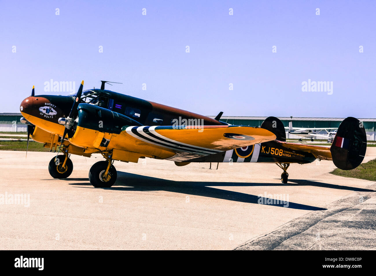 A Beechcraft C-45 Expediter VIP transport plane from 1944 Stock Photo ...