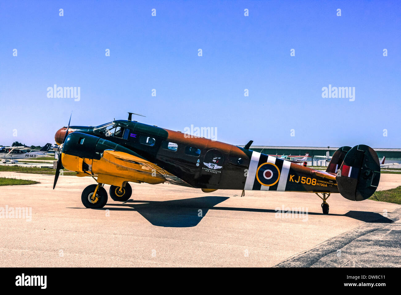 A Beechcraft C-45 Expediter VIP transport plane from 1944 Stock Photo ...
