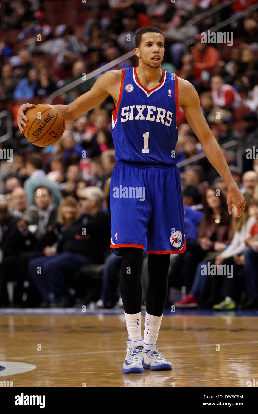 March 1, 2014: Philadelphia 76ers point guard Michael Carter-Williams ...