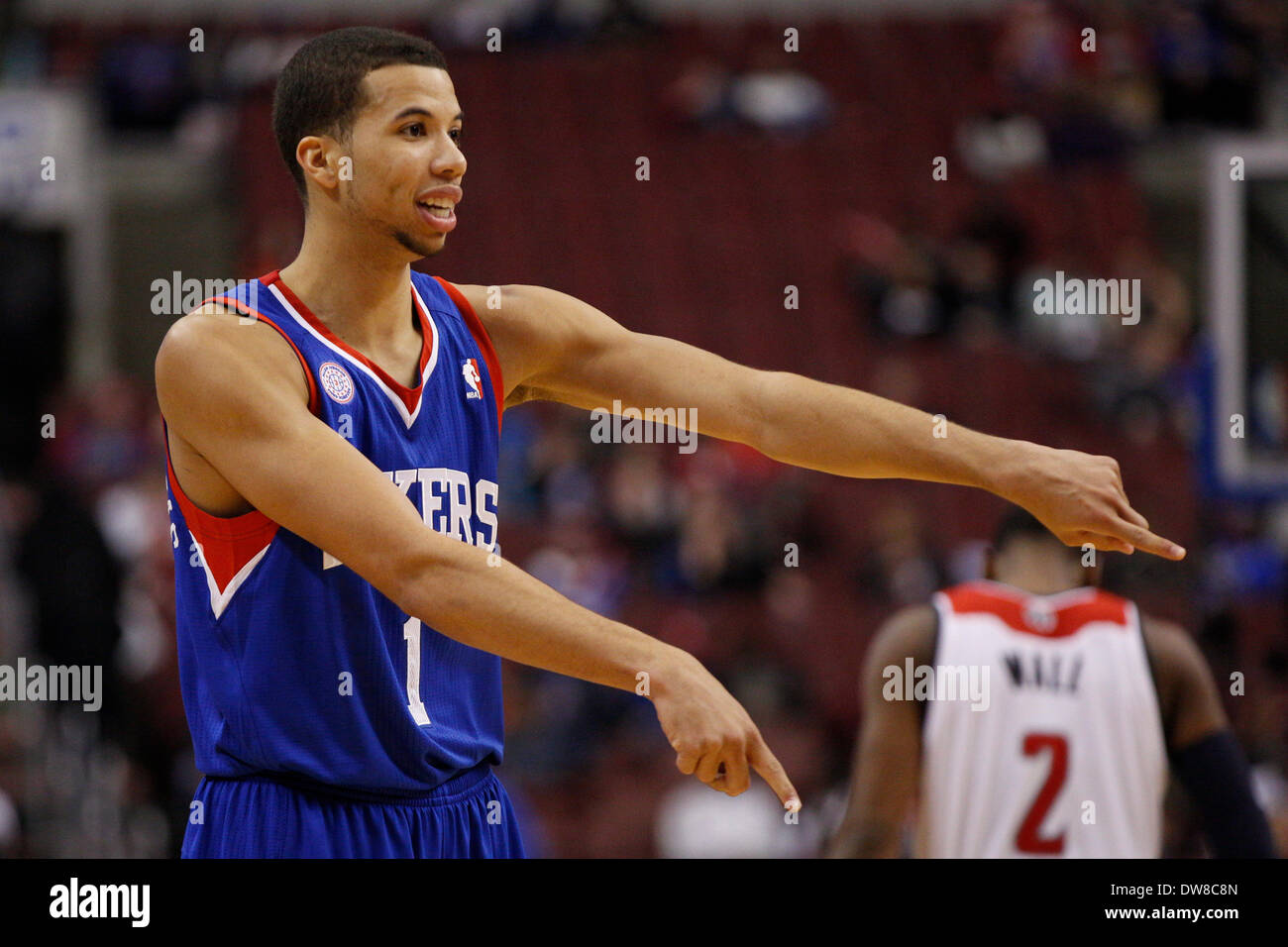 March 1, 2014: Philadelphia 76ers point guard Michael Carter-Williams ...