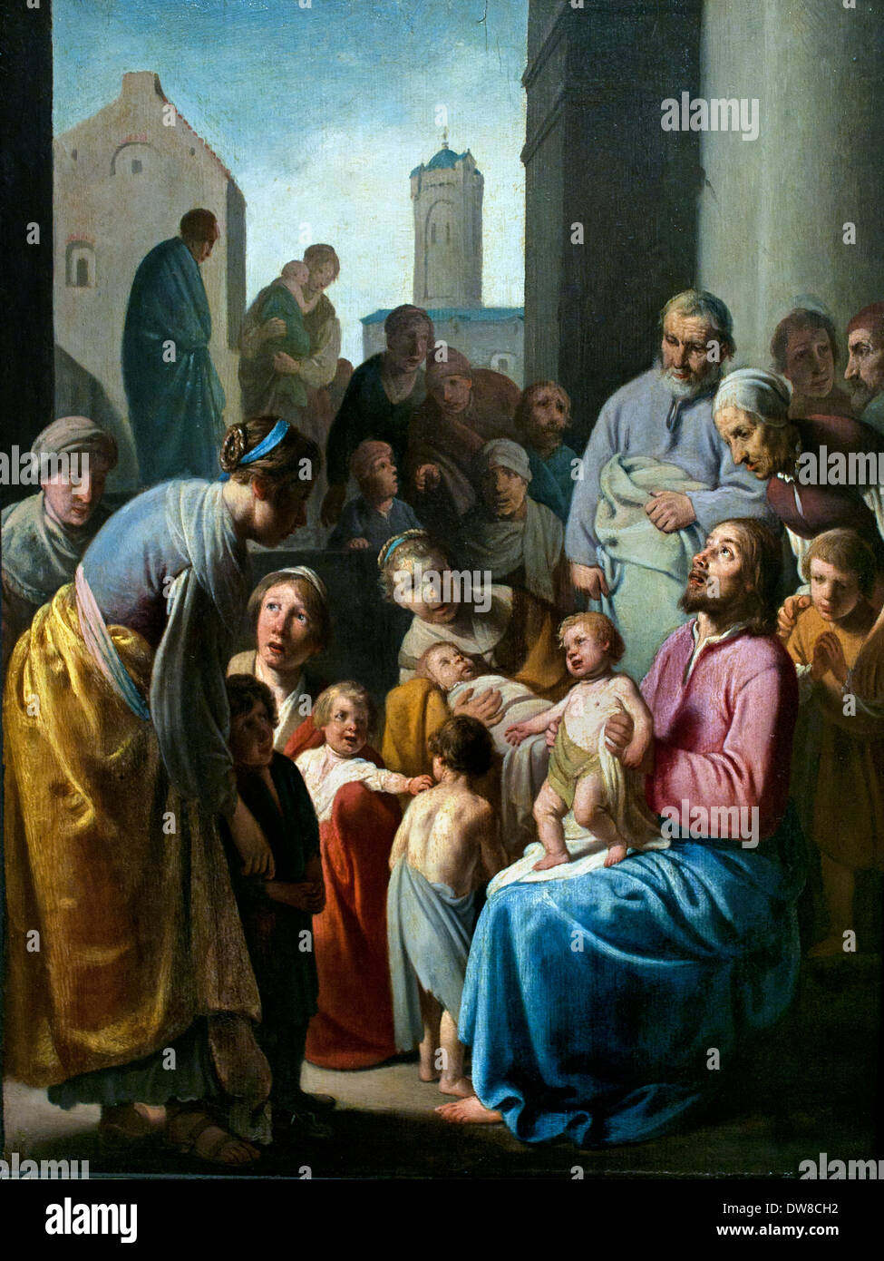 The Holy Family 1590 Cornelis Cornelisz. van Haarlem 1562 - 1638 Dutch Netherlands Stock Photo ...