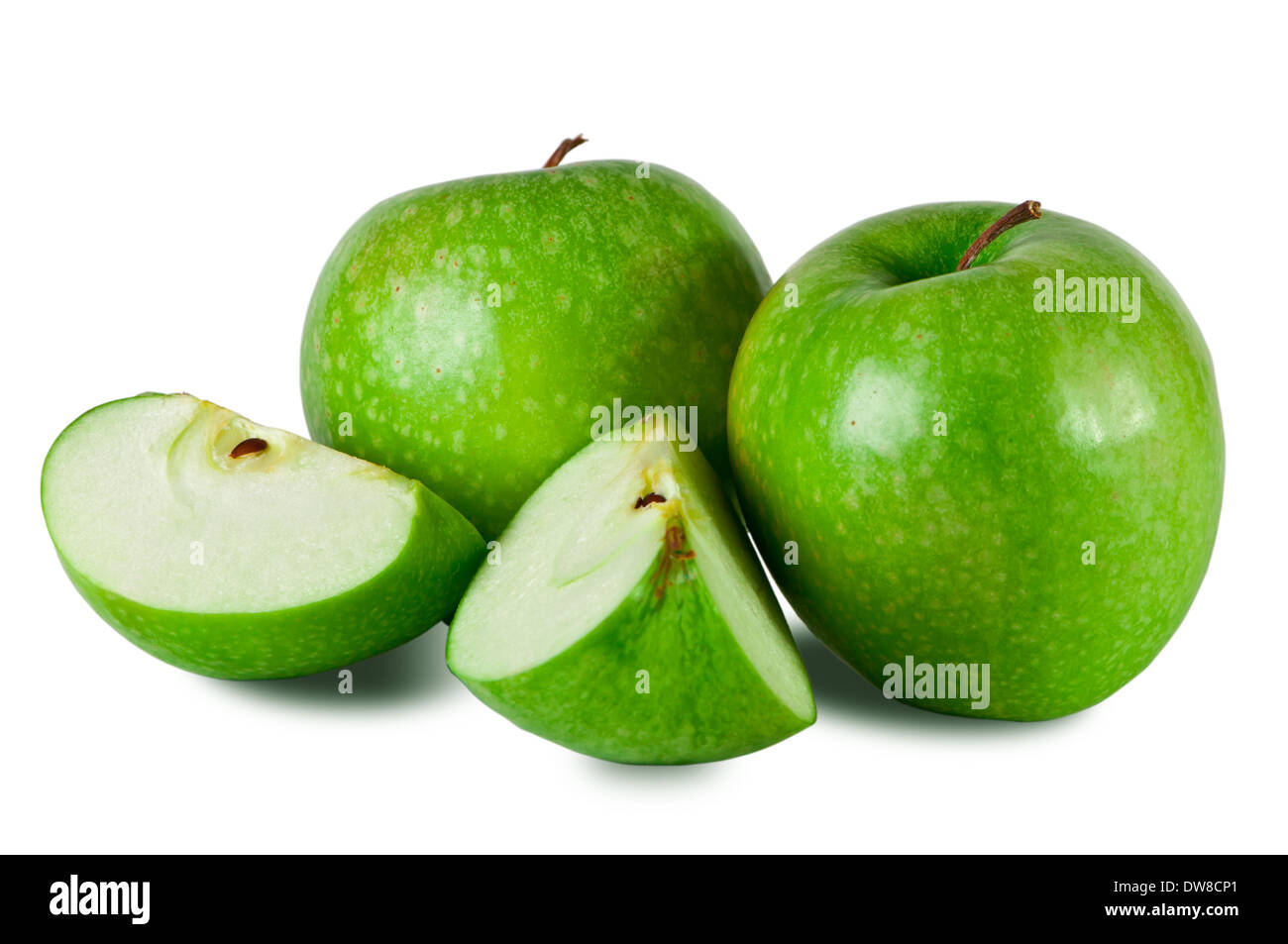 Green apple isolated on white. Fresh green apple. Sweet fruit Stock ...