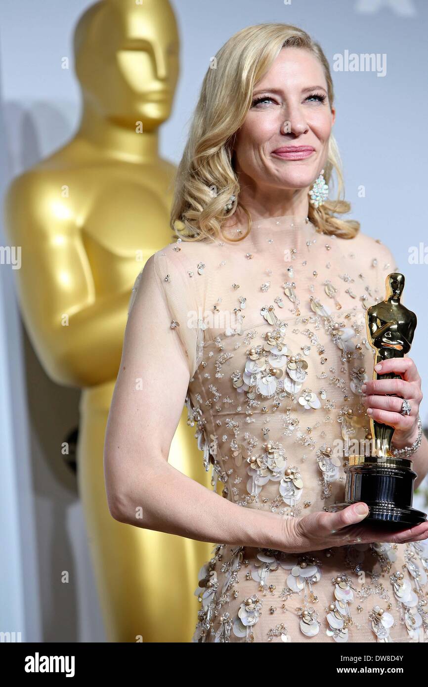 Cate blanchett oscars 2014 hi-res stock photography and images - Alamy
