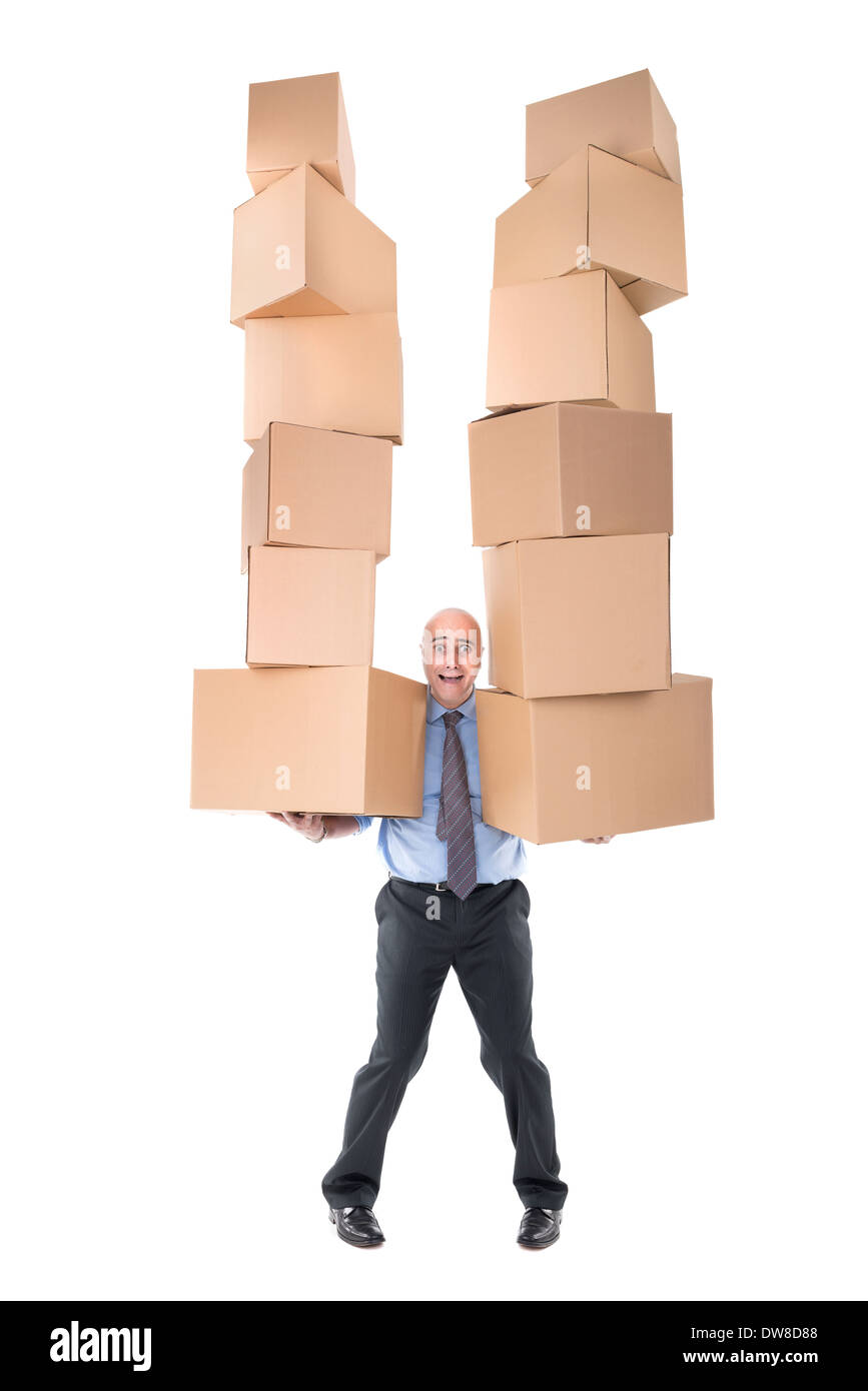 Office worker and piles paper hi-res stock photography and images - Alamy