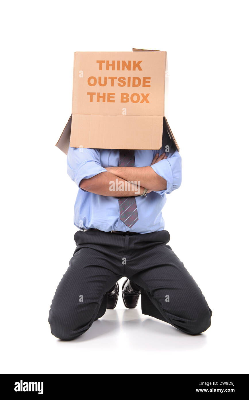 Cardboard box head hi-res stock photography and images - Alamy