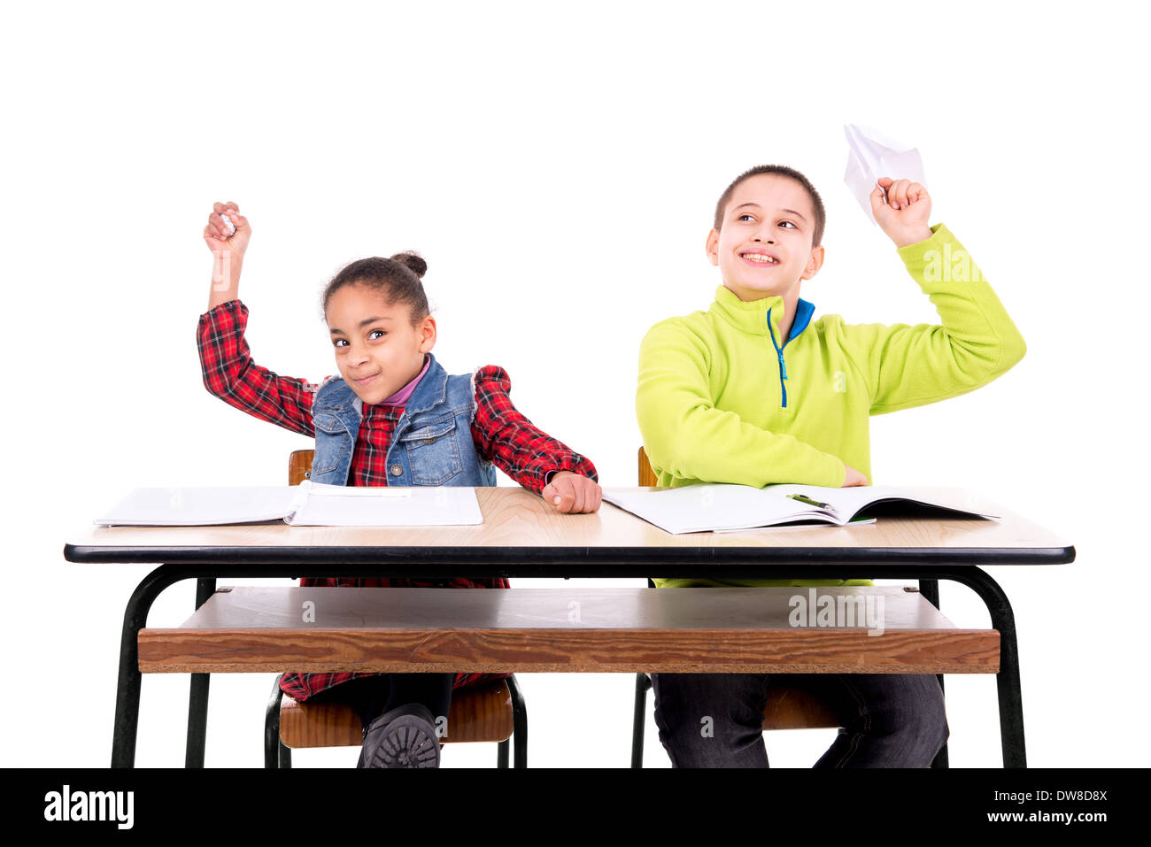 Chaos in the children's classroom Stock Photo - Alamy