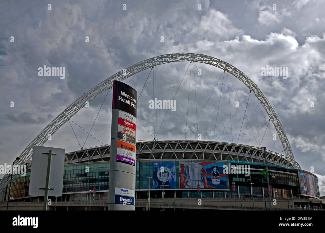 View of Wembley Stadium Stock Photo - Alamy