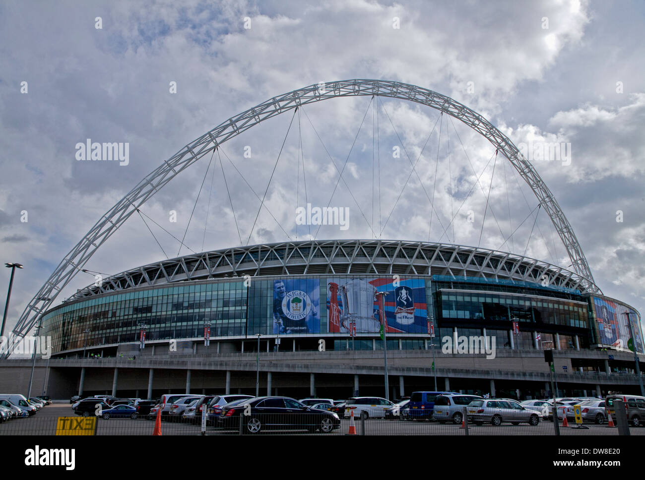 View of Wembley Stadium and car park in London, UK Stock Photo - Alamy