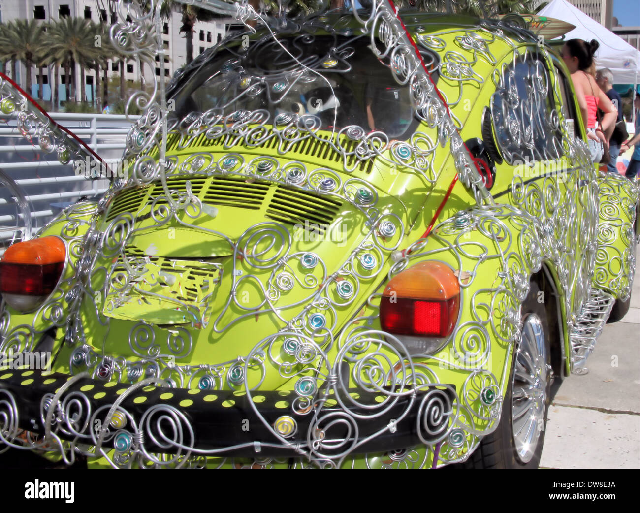 VOLKSWAGEN BEETLE WITH GRILL WORK Stock Photo - Alamy
