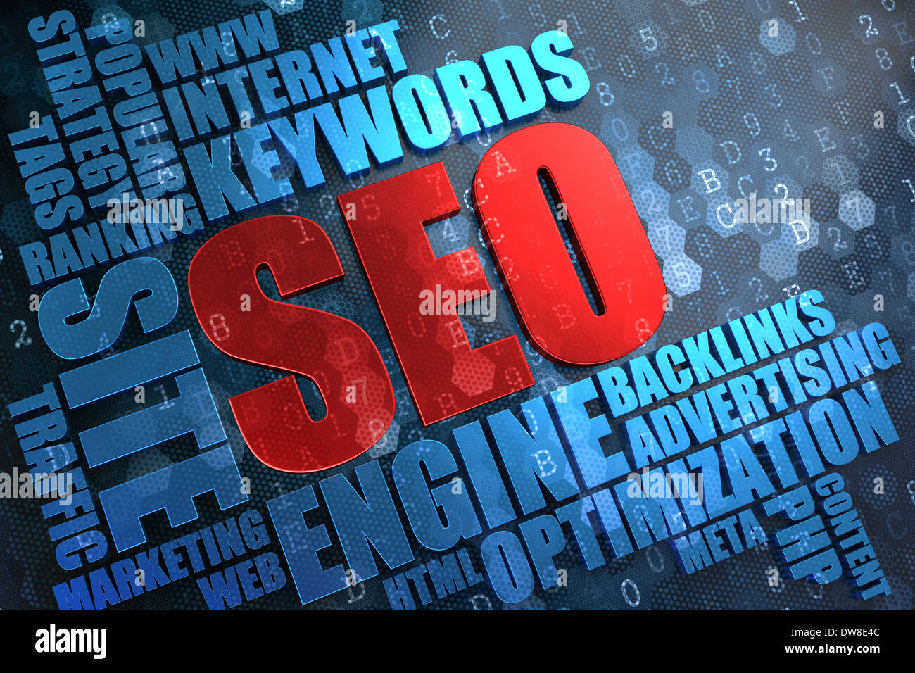 SEO - Wordcloud Concept Stock Photo - Alamy