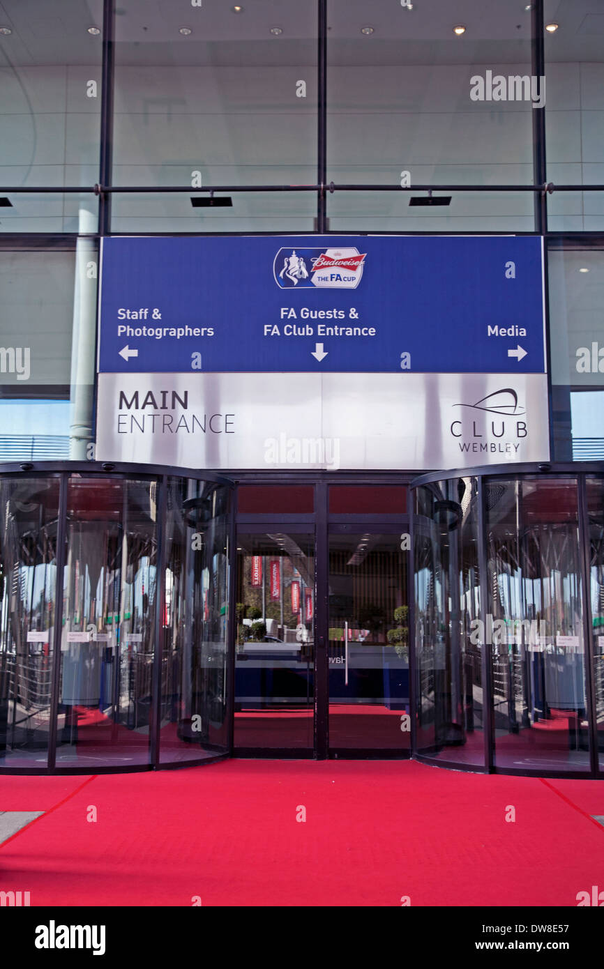 Main entrance at Wembley Stadium Stock Photo - Alamy