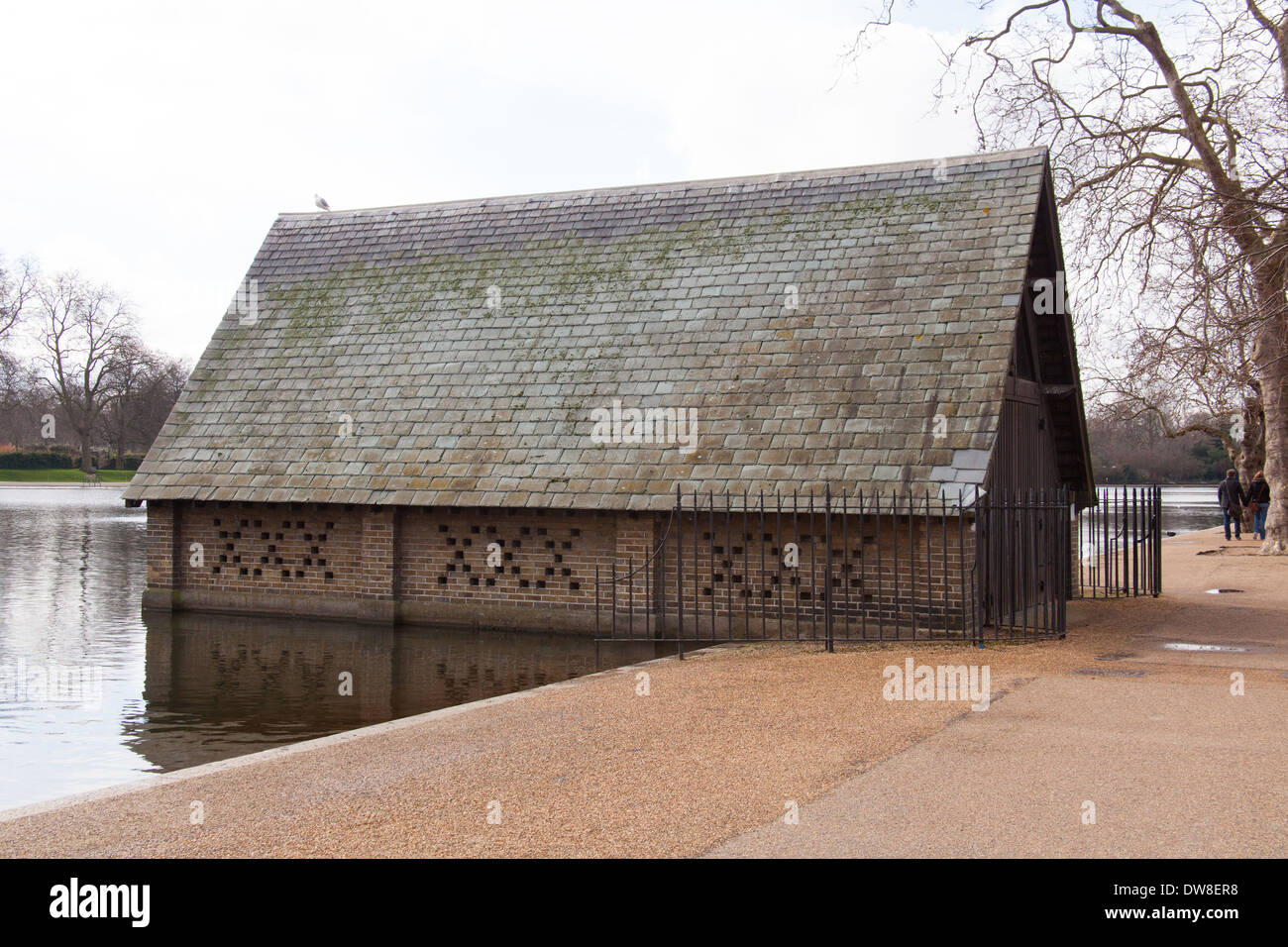 Boathouse on the Serpentine Lake, Hyde Park, London, England , United ...