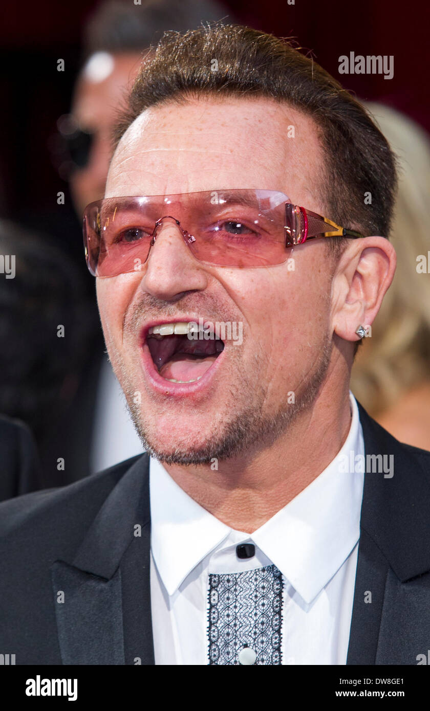 BONO 86TH ANNUAL ACADEMY AWARDS RED CARPET LOS ANGELES USA 02 March ...