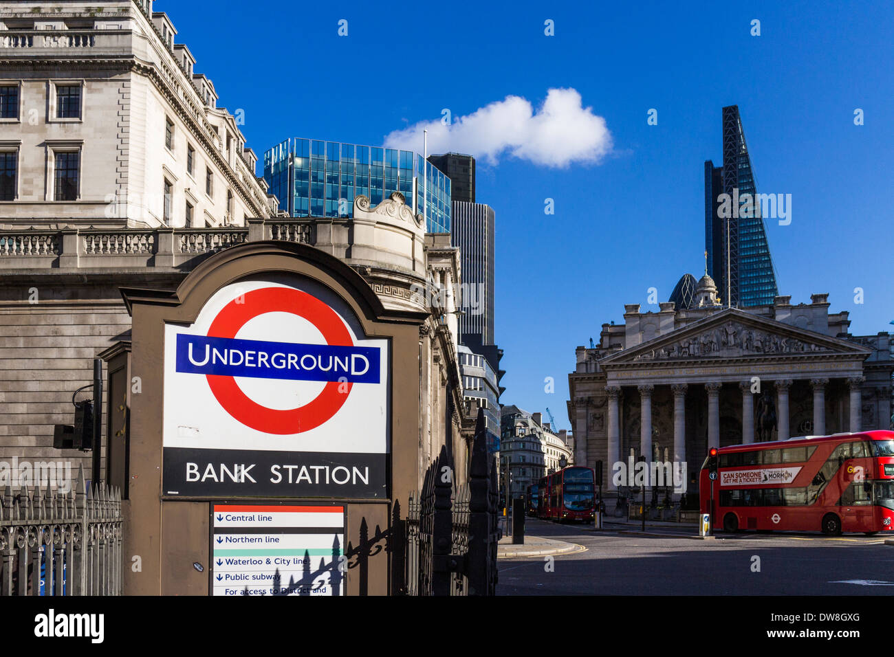Bank Station - City of London Stock Photo - Alamy